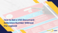 Find the V5C Document Reference Number Without the Logbook